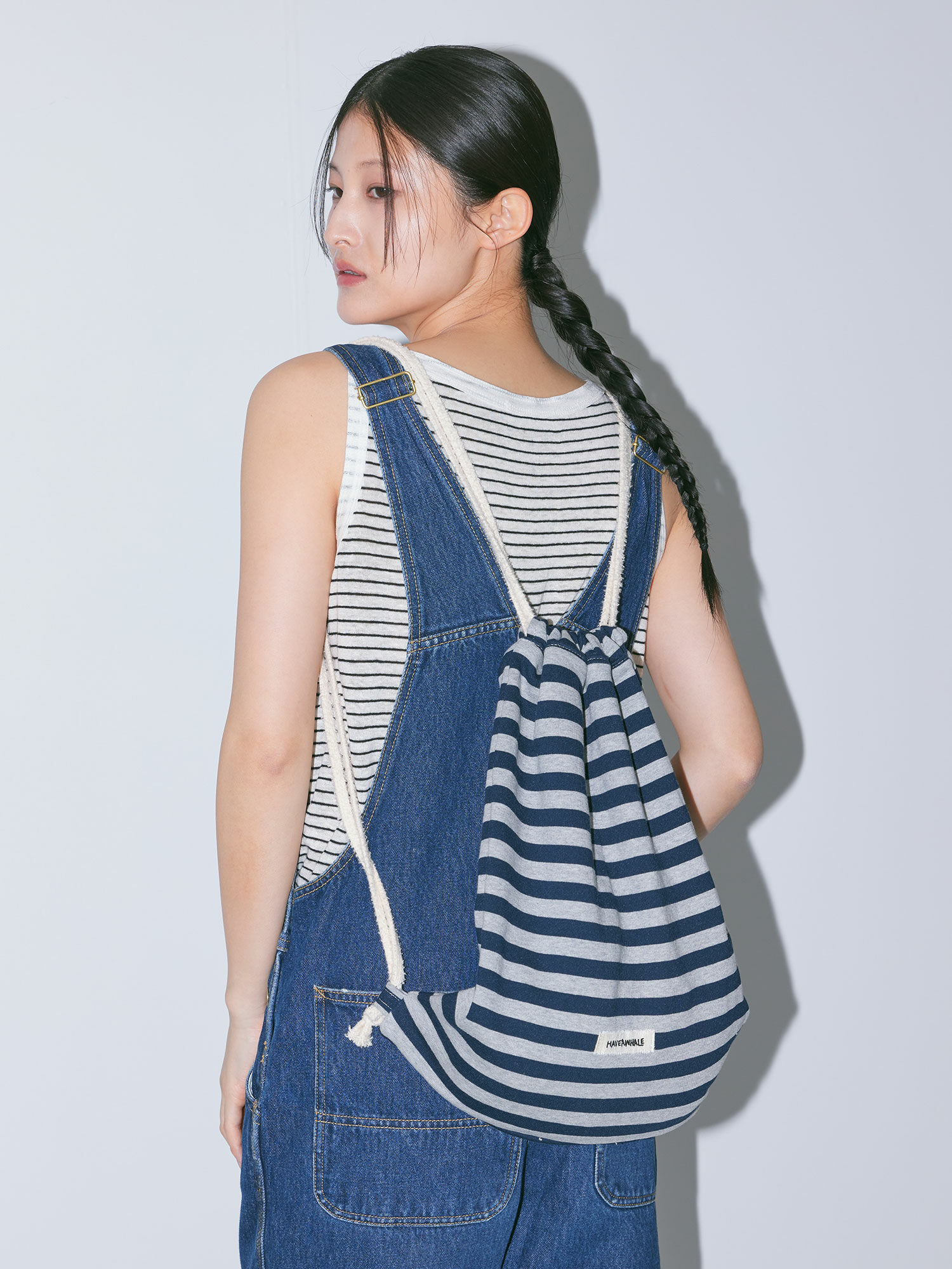 jersey stripe gym sack (GR) - 감도 깊은 취향 셀렉트샵 29CM